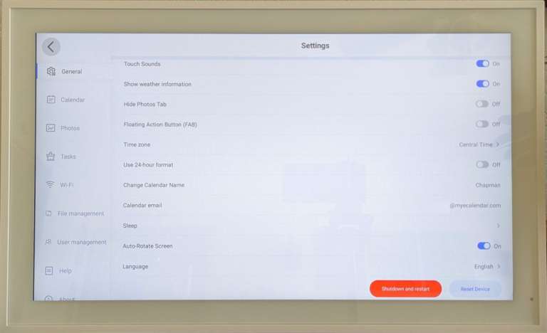 Dragon Touch Digital Calendar review - The Gadgeteer